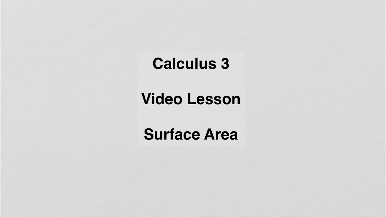 15.5 Surface Area