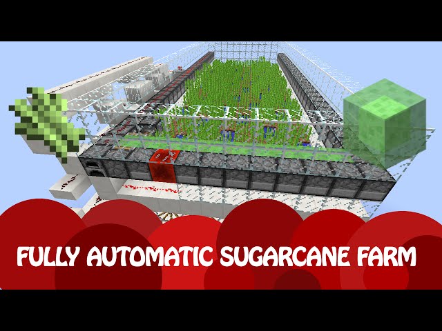 The ULTIMATE Sugarcane Farm - 500+ items per hour [1.8+] Minecraft Map