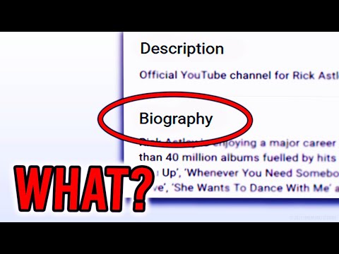 This YouTube Channel Has A Bio AND Description?