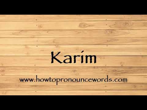 How To Pronounce Karim ? How To say Karim New Video