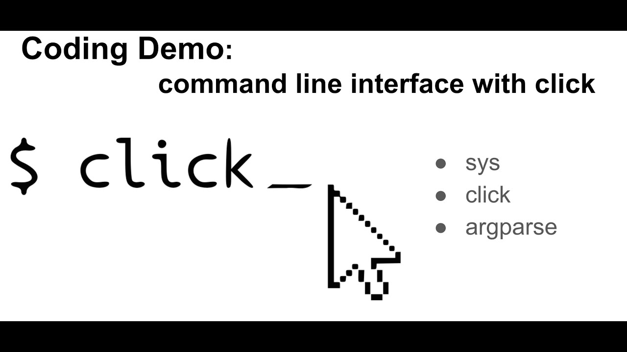 Coding Demo #1: make command line interface with Python click library