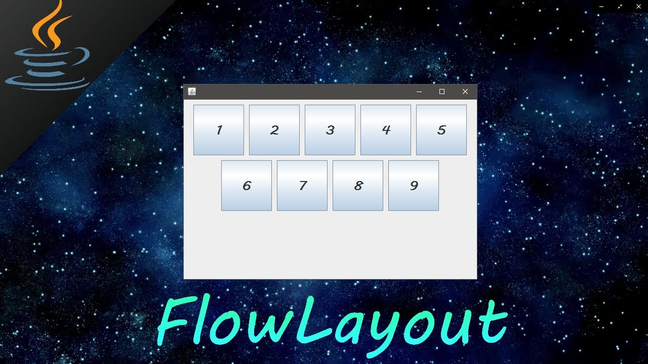 Java FlowLayout 🌊