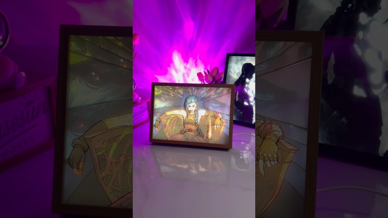 A little bit of Powder, a whole lotta Jinx.#arcane #jinx #lightbox #lightpainting #animeart #gift