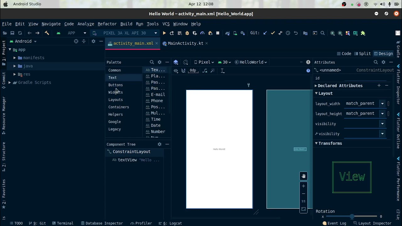 Kotlin - Android Studio   Views & View Groups