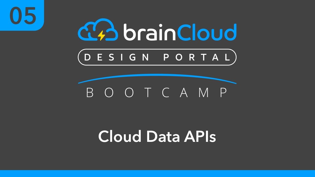 Design Portal BootCamp 05: Cloud Data APIs