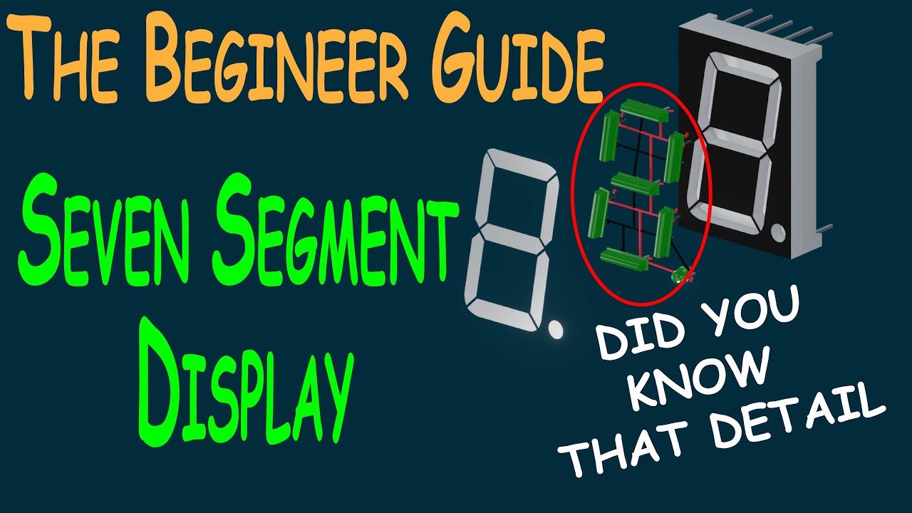 How 7 segment display works , types and pinout ( ANIMATION GUIDE )