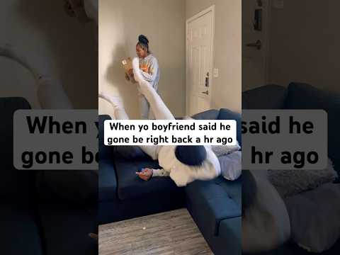 NEVER TELL A WOMEN YOUR GOING TO BE RIGHT BACK #short #funnyshorts