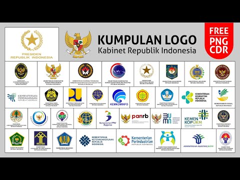 Logo Kementerian Republik Indonesia - Free CDR dan PNG Download #EdukasiGrafis