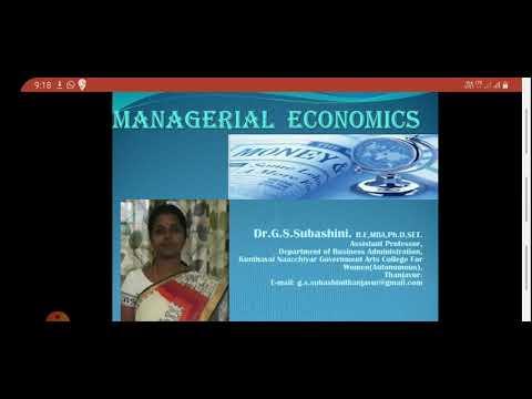 Managerial economics (module1) in tamil