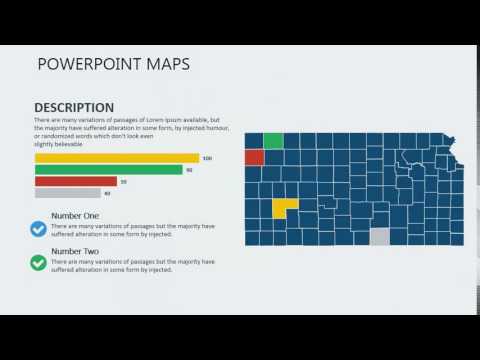 Map of USA State ✔ PowerPoint maps of Kansas with Counties