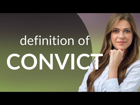 Convict — what is CONVICT definition