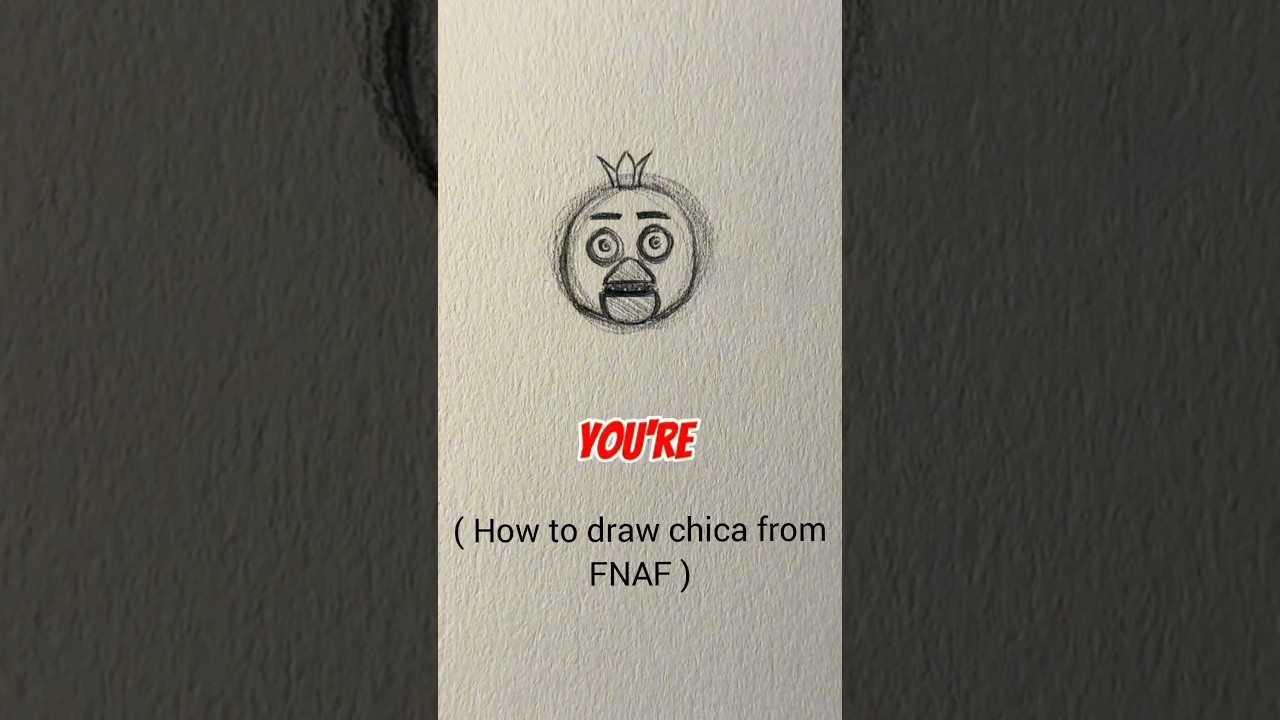 How to draw Chica from FNAF || Jmarron
