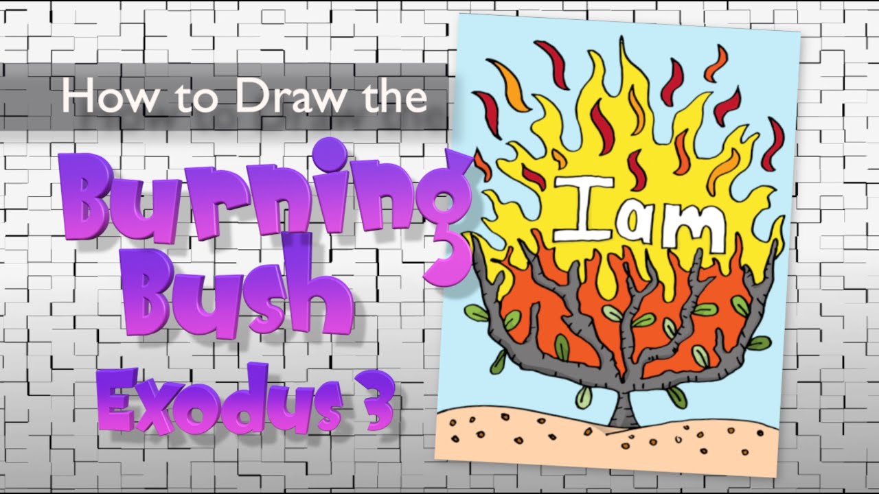 How to the Burning Bush  ✝️ the Bible ✝️ Art for Kids 🎨  Frazier Tales 🎨