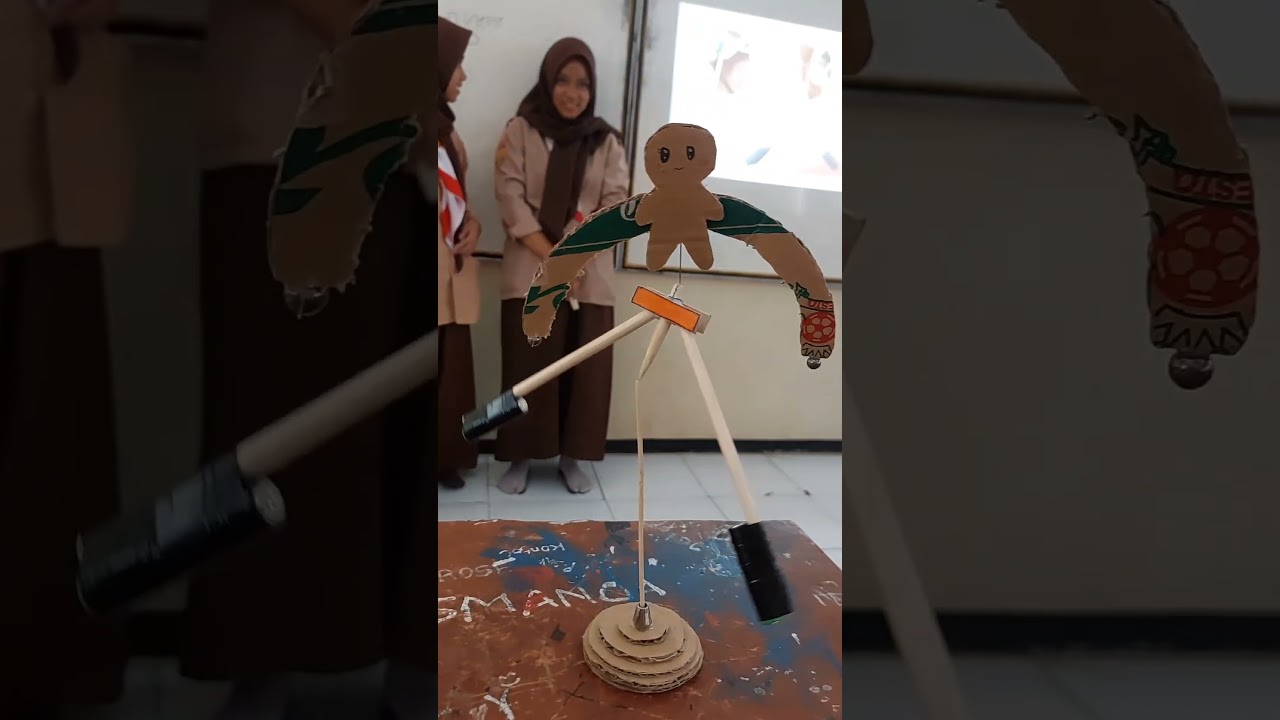 Mainan dengan konsep fisika- kesetimbangan benda tegar #fisika #fisikamenyenangkan