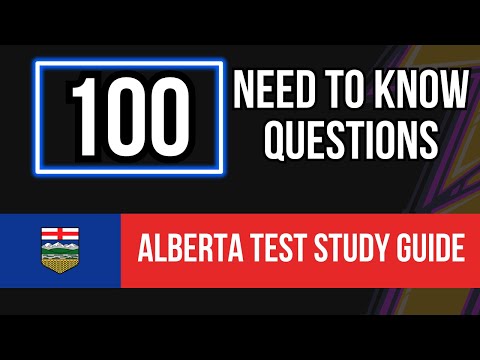 Alberta Learners Test Study Guide (100 Need to Know Questions)