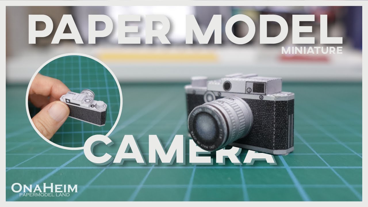 miniature vintage CAMERA paper craft / #papermodel