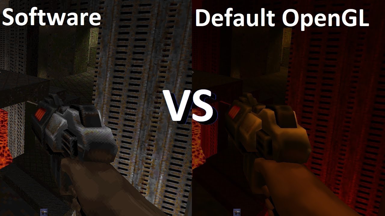 Quake 2 - OpenGL vs Software
