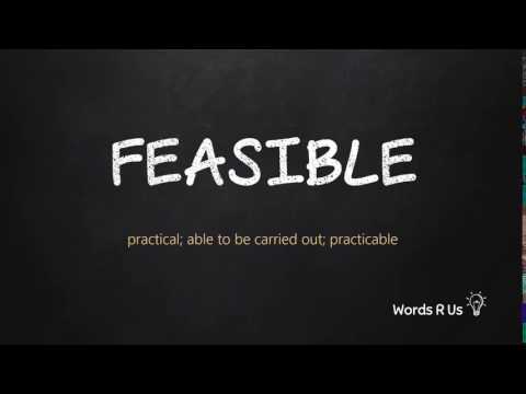 How to Pronounce FEASIBLE in American English