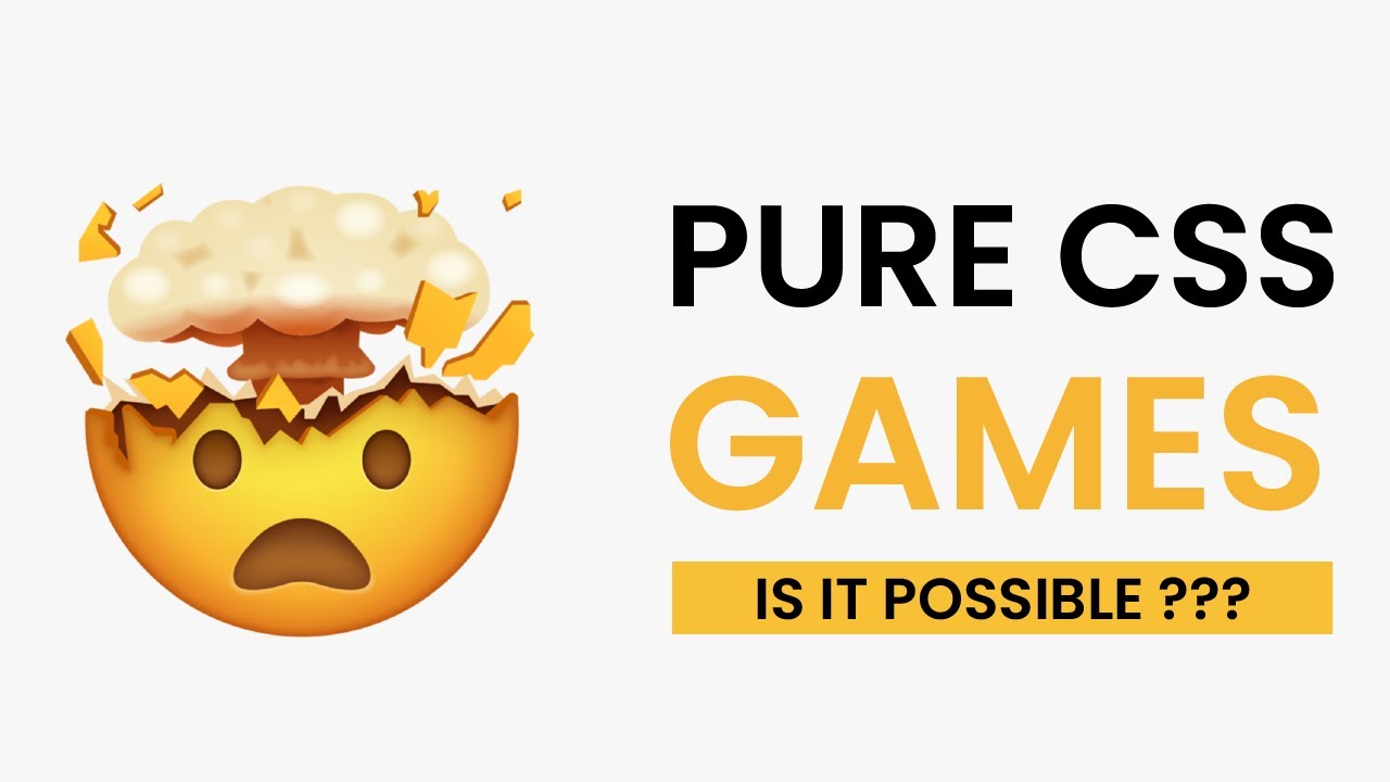10 Pure CSS Games | No Javascript Games