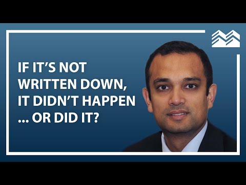 If it's not written down, it didn't happen... or did it? | Dr. Rakesh Patel | MERIT Rounds