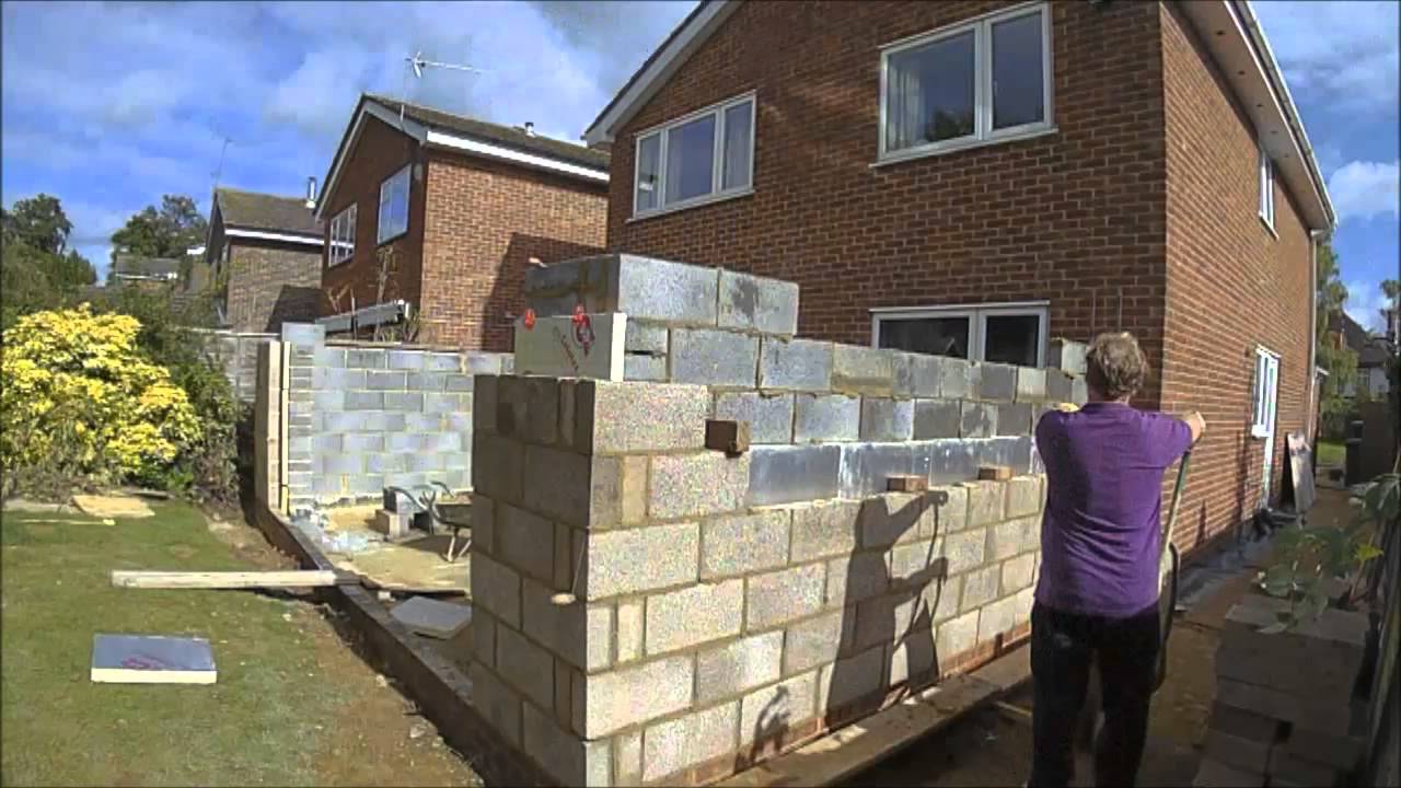 Stew & Iris extension project 3 - extension walls