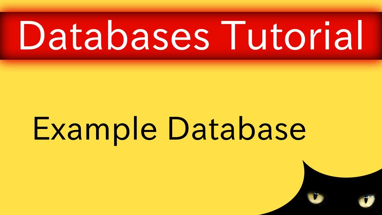 Relational Model - Example Database | Database Tutorial 2a