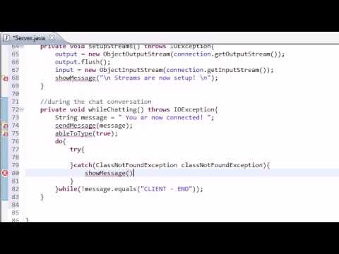 Intermediate Java Tutorial 43 Whilechatting Video Lecture
