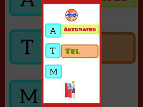 Full form of ATM #information #english #education