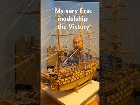 The first wooden model ship I’ve ever built, the HMS Victory.