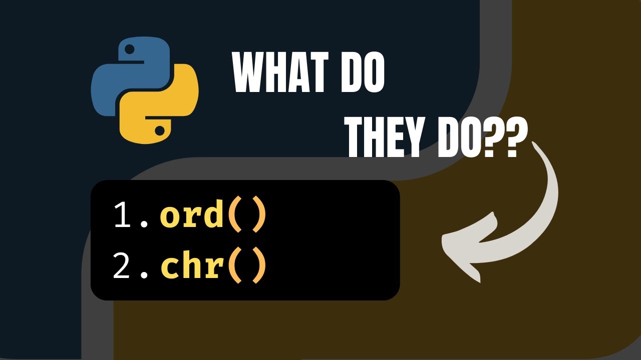 Why Python's ord() and chr() Functions are Useful