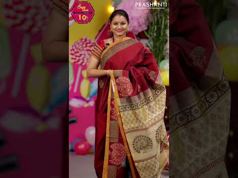 SRS upto 20% off | Hand Block Printed Silk Cottons | Prashanti