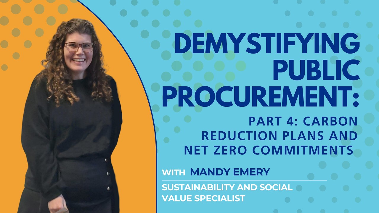Demystifying Public Procurement series #4: Carbon reduction plans and net zero commitments