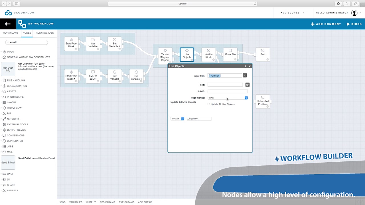 CLOUDFLOW Workspace - Workflows