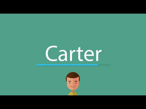 How to pronounce Carter