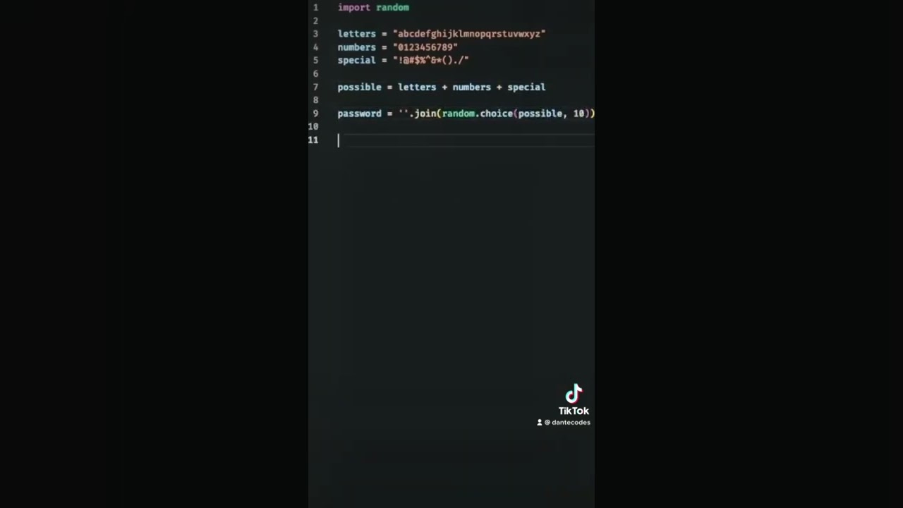 Python Password Generator
