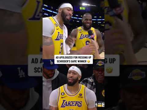 Anthony Davis Apologizes For Spoiling Dennis Schröder Game Winner 😂 #shorts