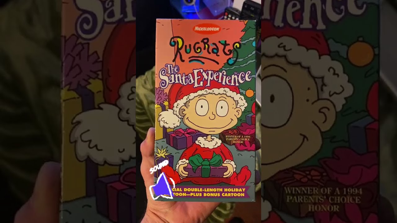 Rugrats Nickelodeon Christmas Movie on VHS is So Fly! Nick Toons Orange VHS Tape Justified Junk