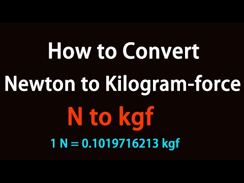 How to Convert Newton to Kilogram-force?