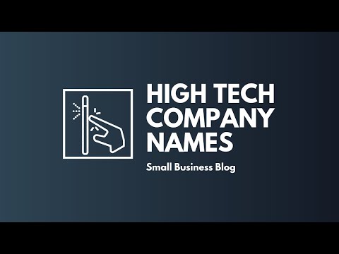 Best High Tech Company Names
