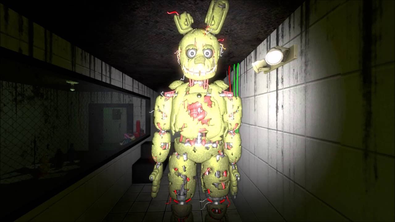 [SFM, FNAF] Springtrap Model Animation Test!