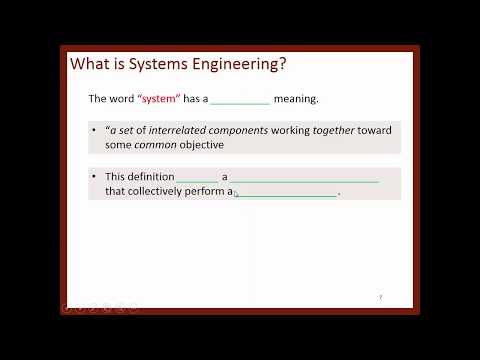 L1P1: Introduction to Systems Engineering