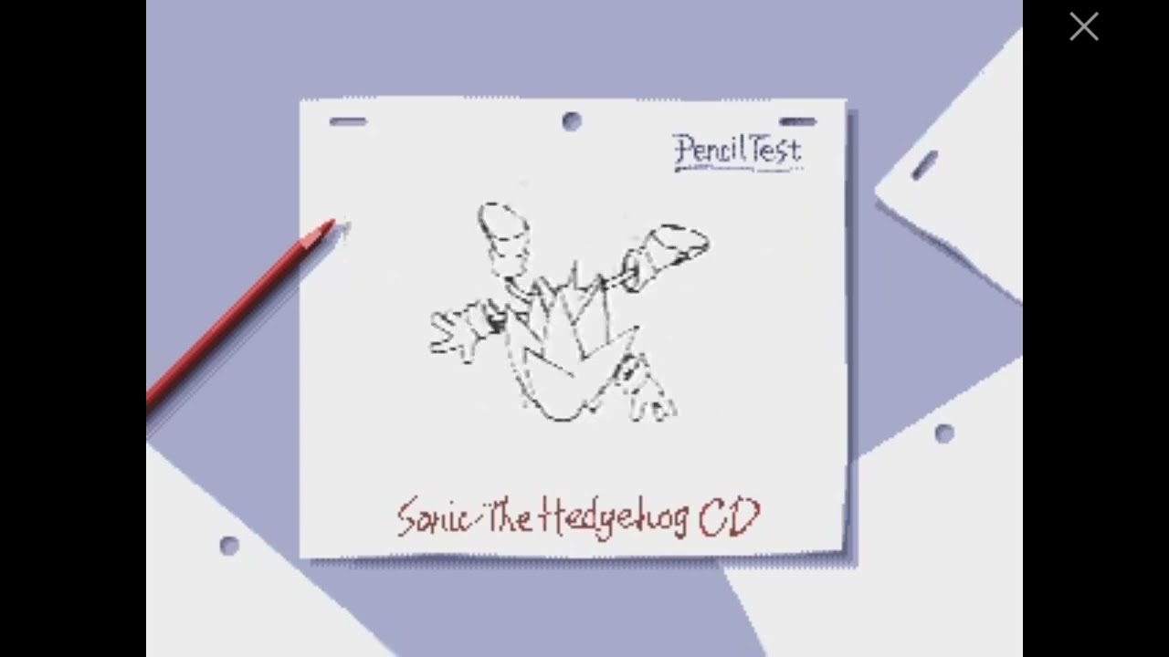 Sonic CD (2011) Pencil Test