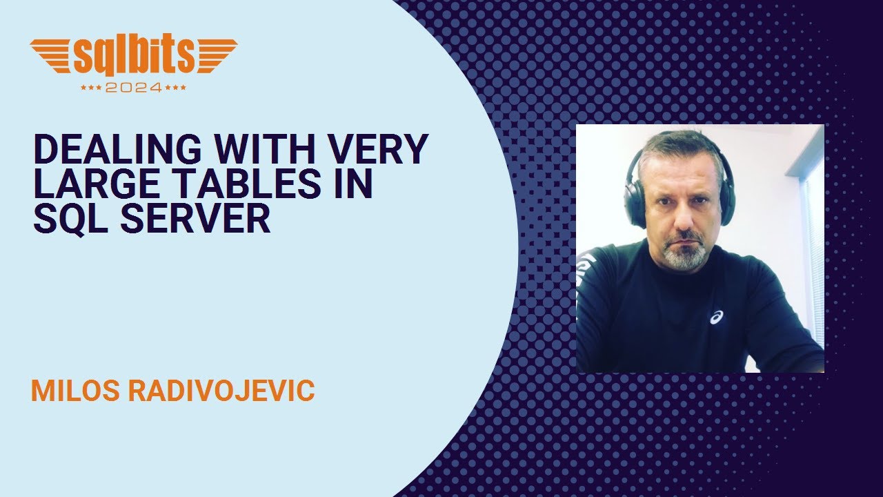 Dealing with Very Large Tables in SQL Server