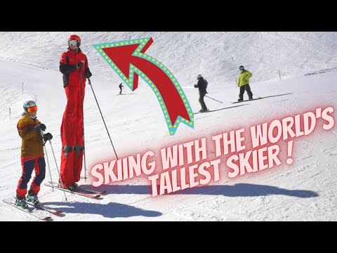 The World's Tallest Man on Skis!!