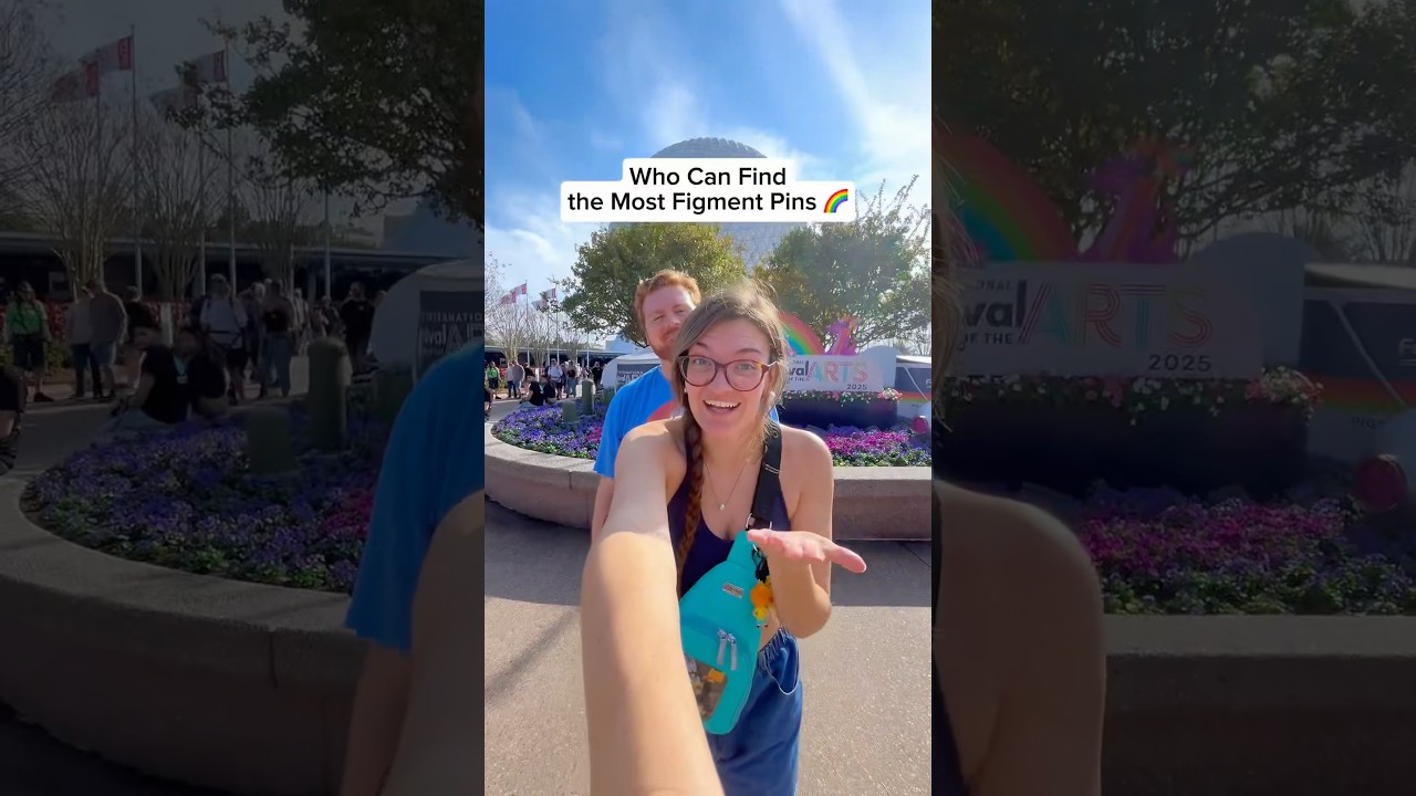Figment Disney Pin Challenge 🎨 #disneyworld #waltdisneyworld #disneypins #orlando #disneyparks