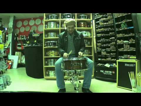 Grover USA maple SV Snare Drum 10 Ply New England Maple dark | Reverb