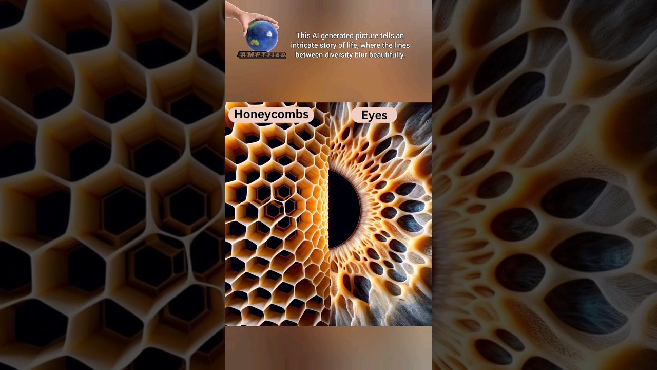 Honeycomb and Eye Structure | AI generated