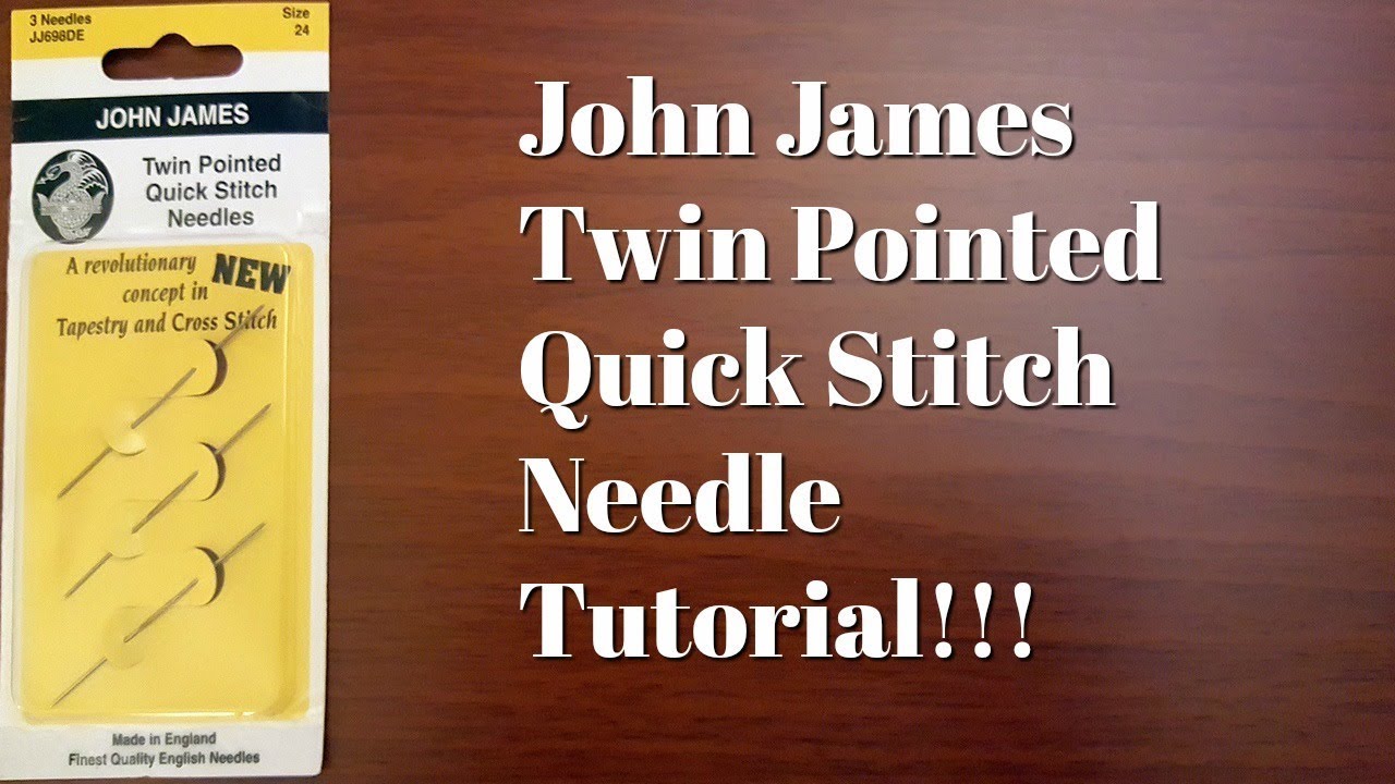 Flosstube #146 John James Twin Pointed Needle Tutorial!!!