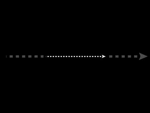 Straight dotted arrow #animation #greenscreenartistry #chromakey