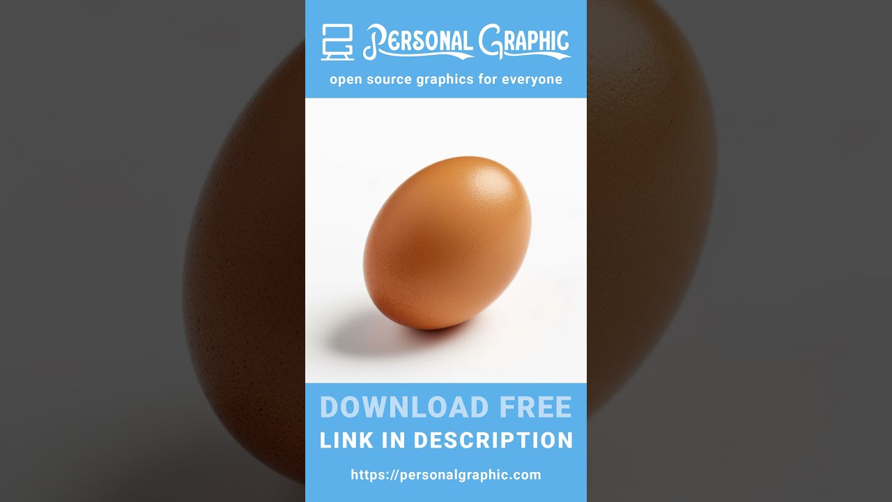 Download Free Chicken Brown Egg Isolated On White Background Image. #shorts
